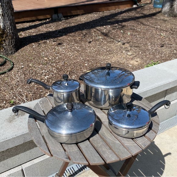 Farberware | Kitchen | Vintage 8 Piece Farberware Aluminum Clad ...